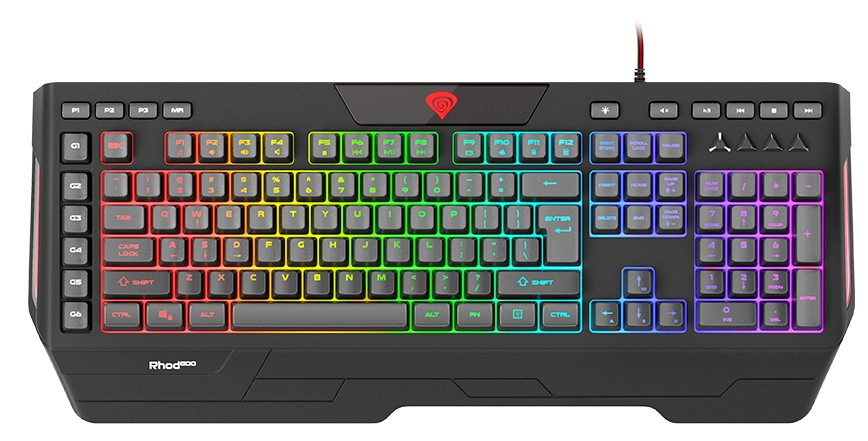 Клавиатура GENESIS Gaming Keyboard Rhod 600 Rgb Backlight Us Layout