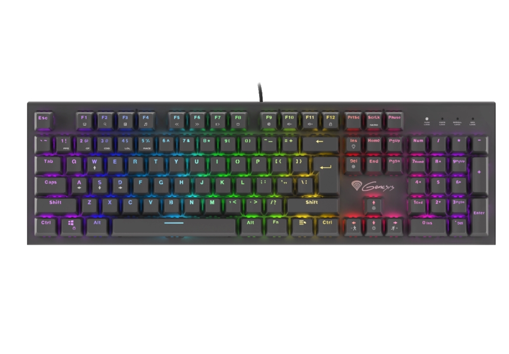 Клавиатура GENESIS Mechanical Gaming Keyboard Thor 300 RGB Backlight ...