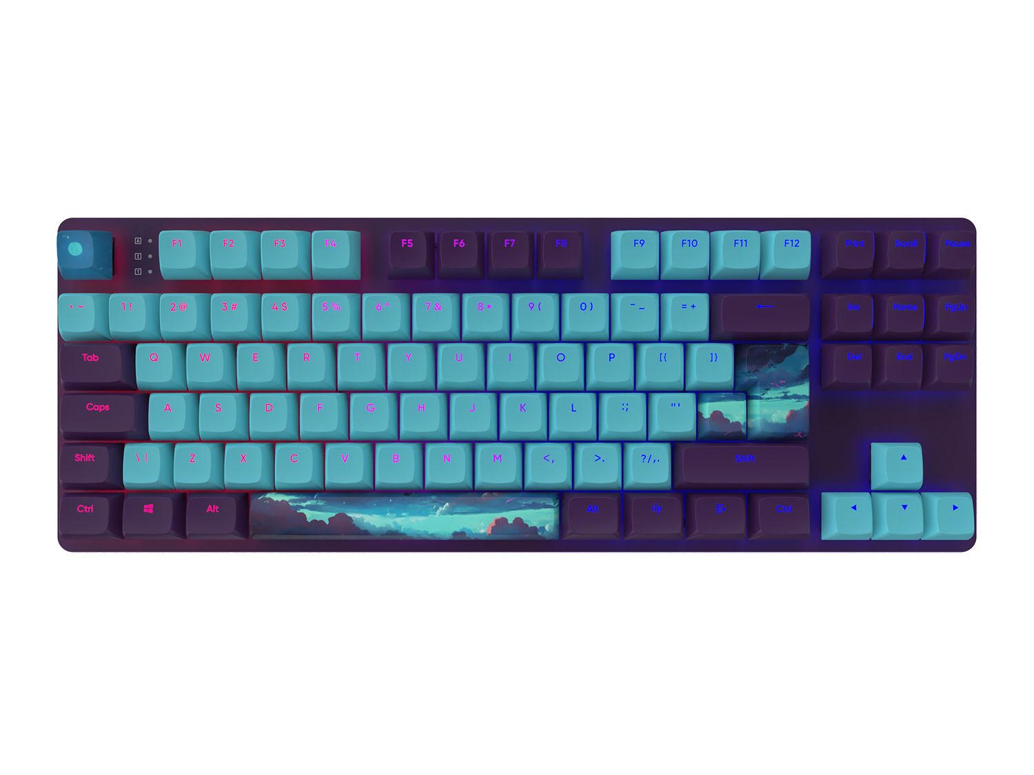 Геймърскa механична клавиатура Dark Project 87 Night Sky RGB TKL - G3MS ...