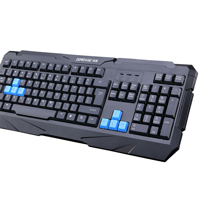 Геймърска клавиатура, ZornWee Resident Evil, USB, Черен