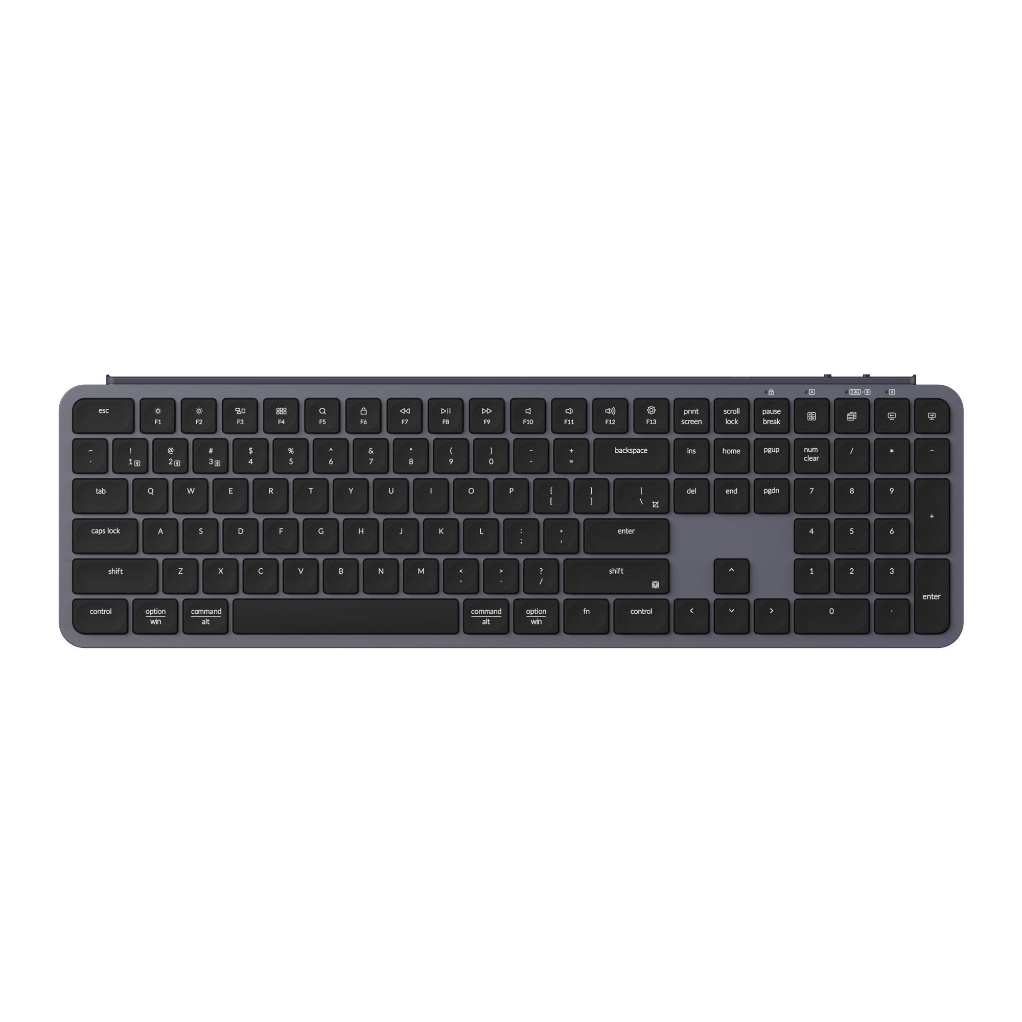 Безжична клавиатура Keychron B6 Pro Ultra-Slim - Space Gray - keyboard.bg