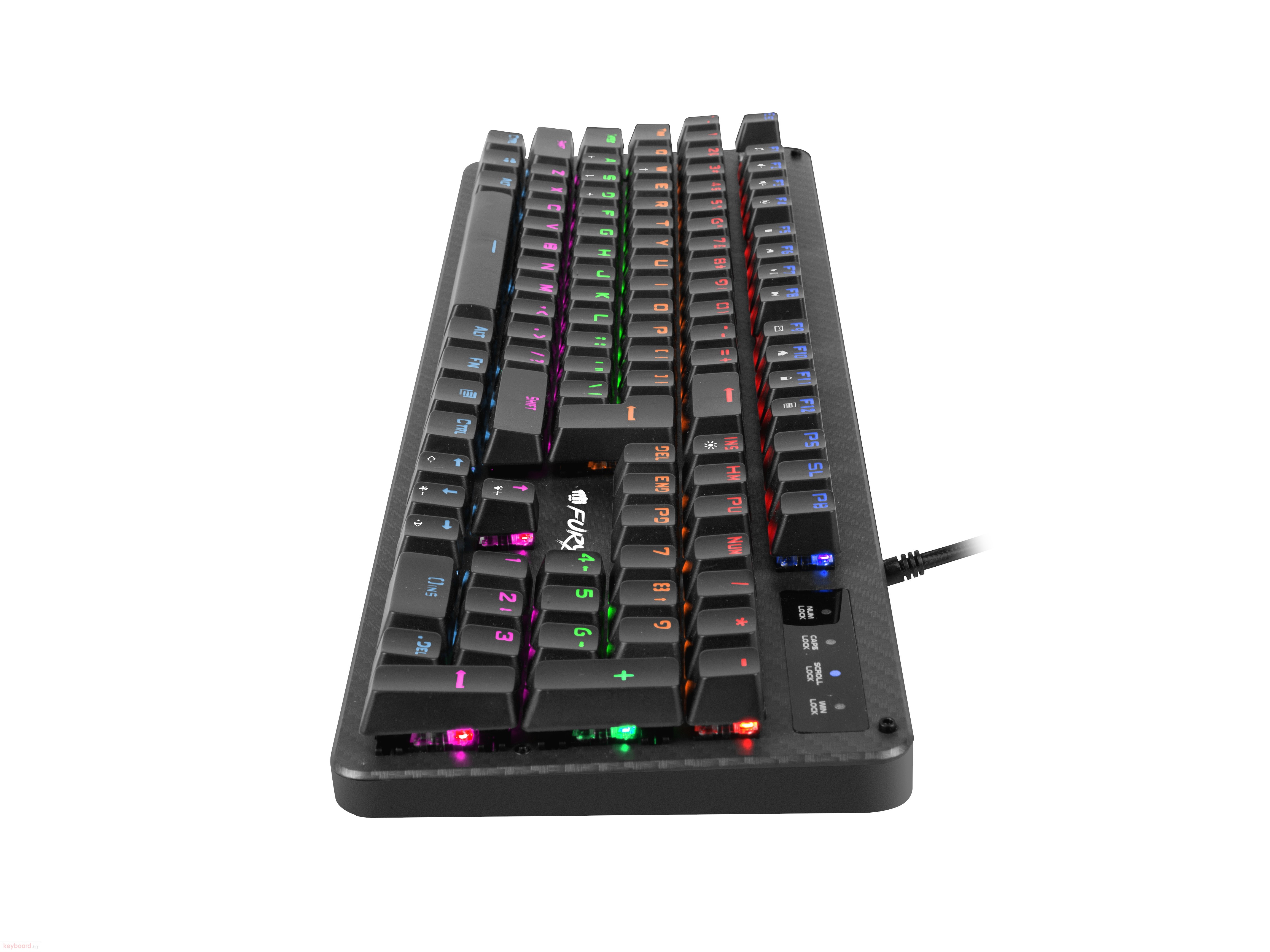Клавиатура FURY Mechanical gaming keyboard - keyboard.bg