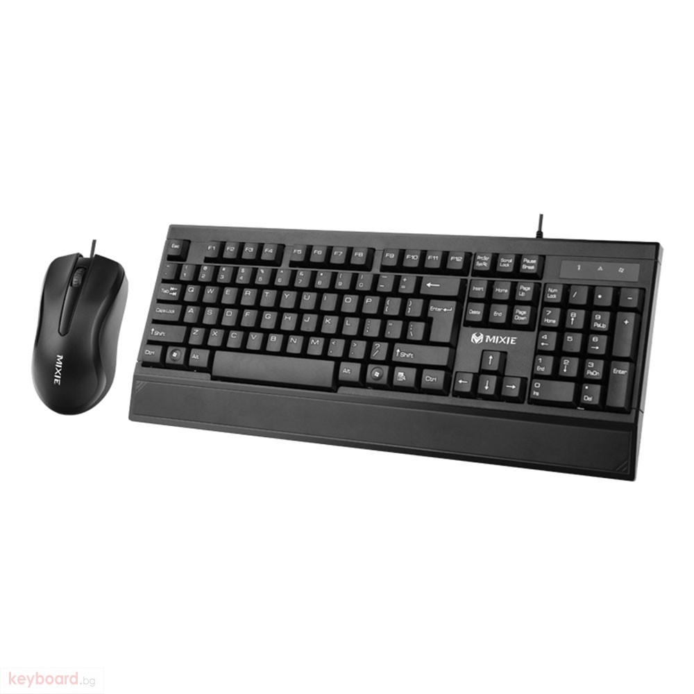 Комплект мишка и клавиатура Mixie X2000, Черен Най-добри цени от ...
