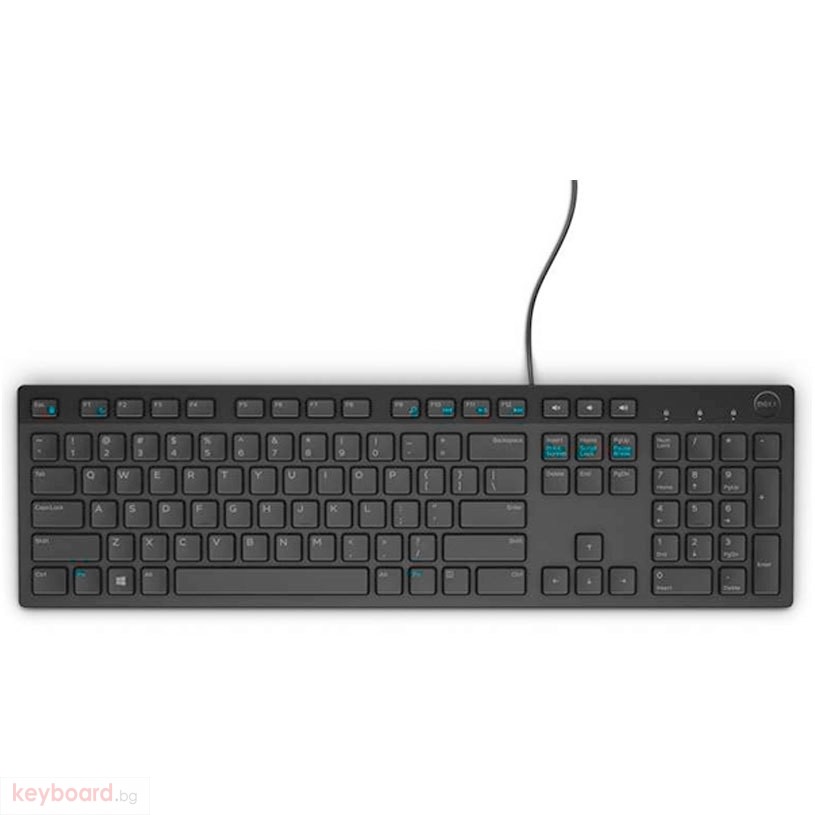 Клавиатура DELL KB216 мултимедийна черна USB