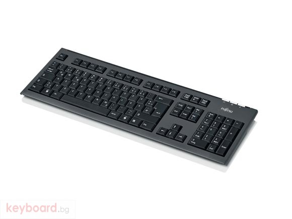 Клавиатура FUJITSU Мултимедийна KB410 black, тънка, USB,Фуджицу ...