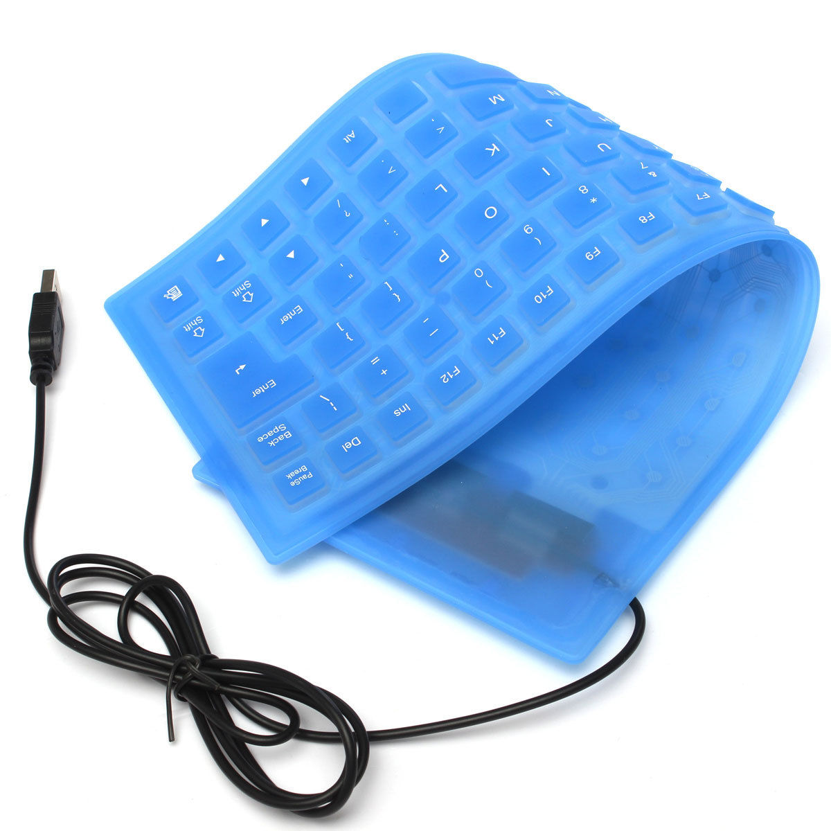 Клавиатура, No brand, Силиконова, USB, Различни цветове