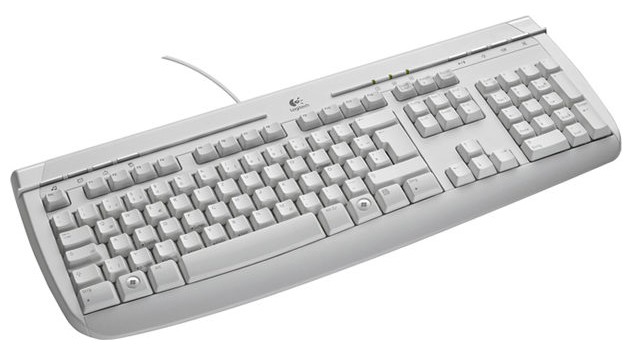 Клавиатура LOGITECH WHITE INTERNET 350 US LAYOUT PS2 port