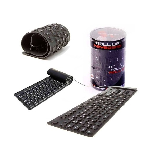 Клавиатура SATZUMA ROLL UP USB гумена